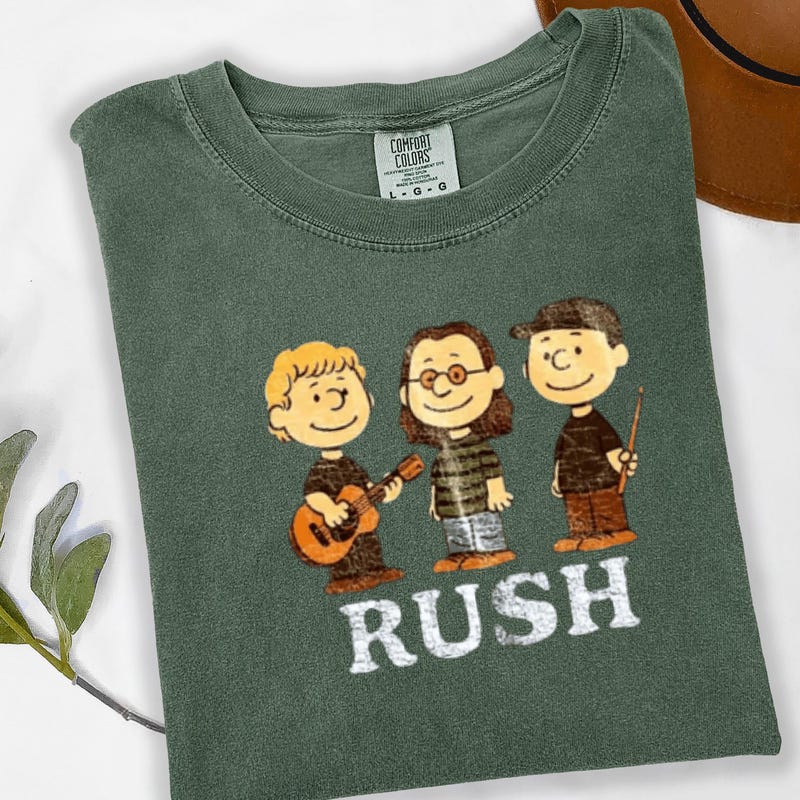 Rush Band Cartoon T Shirt - Etsy