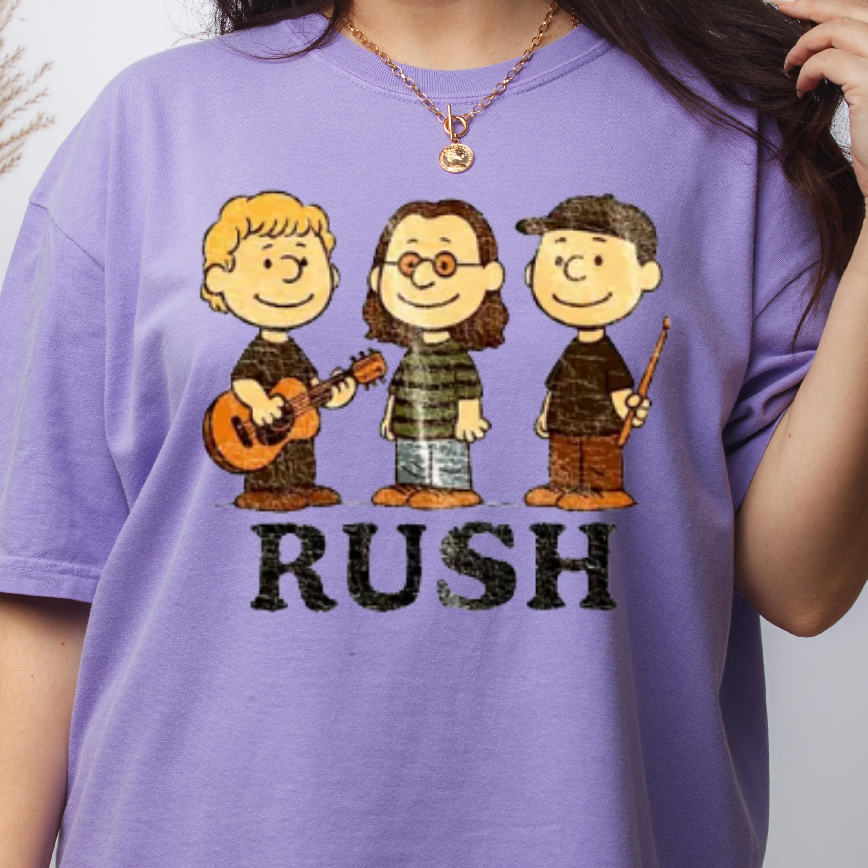 Rush X Peanuts Retro T-shirt: Geddy Lee, Lifeson, Peart - Etsy