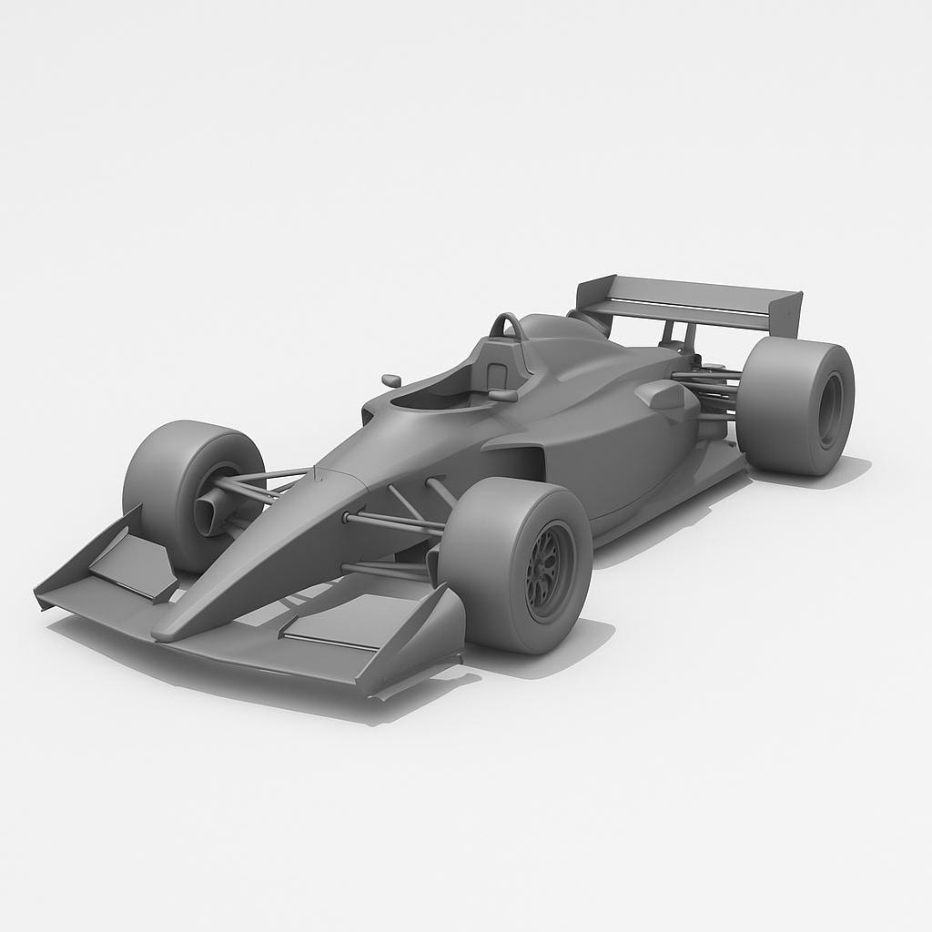 Formula Race Car STL File | 3D Printable Open-wheel Racing Model ...