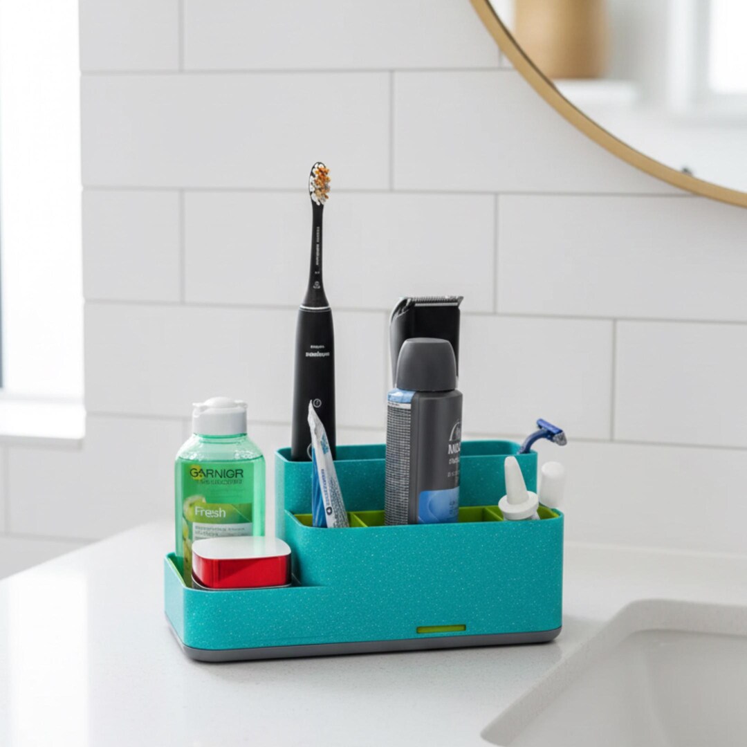 Bathroom Counter Organizer Tray STL | 3D Printable Men's Grooming ...