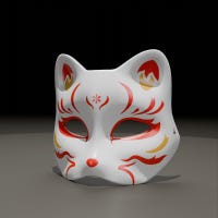 Satyr Japanese Mask Furry - Etsy