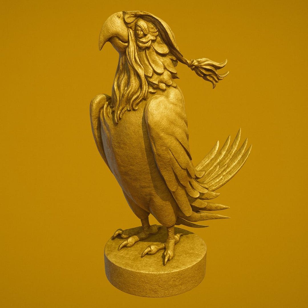 Fantasy Bird Creature STL | Tabletop RPG Miniature 3D Print Model ...