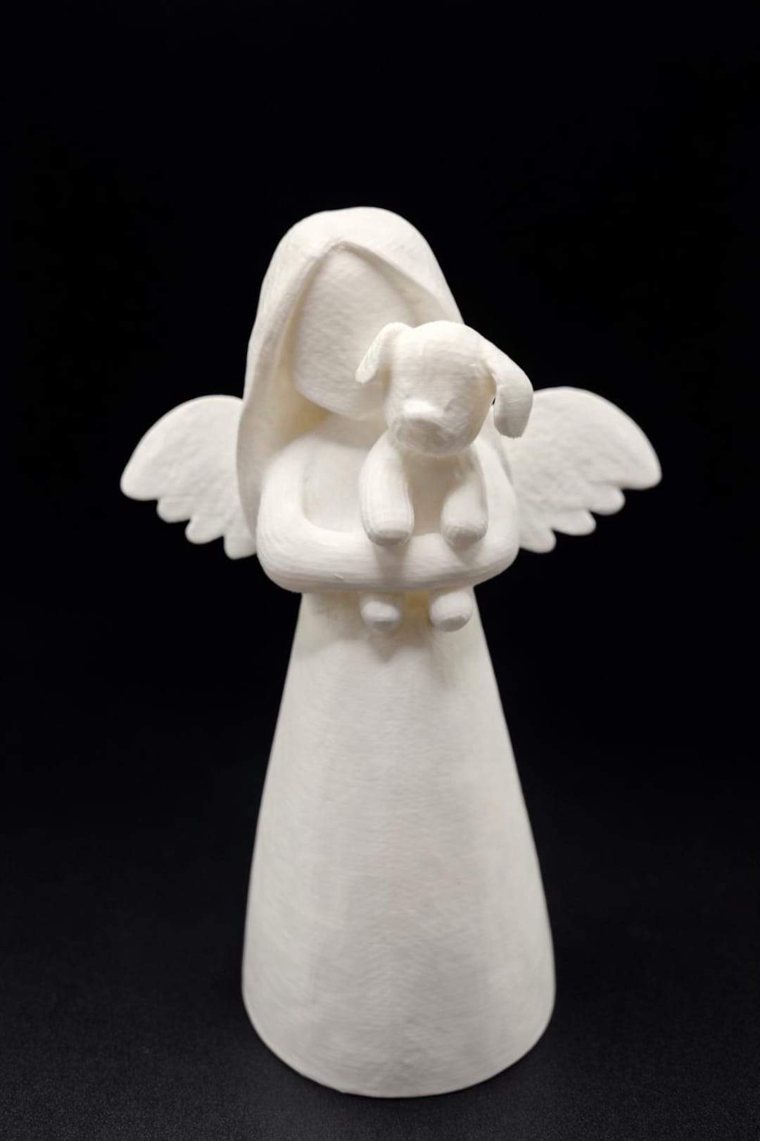 Angel Holding Dog Statue, 8 Inch Angel Figurine, Pet Memorial Gift ...
