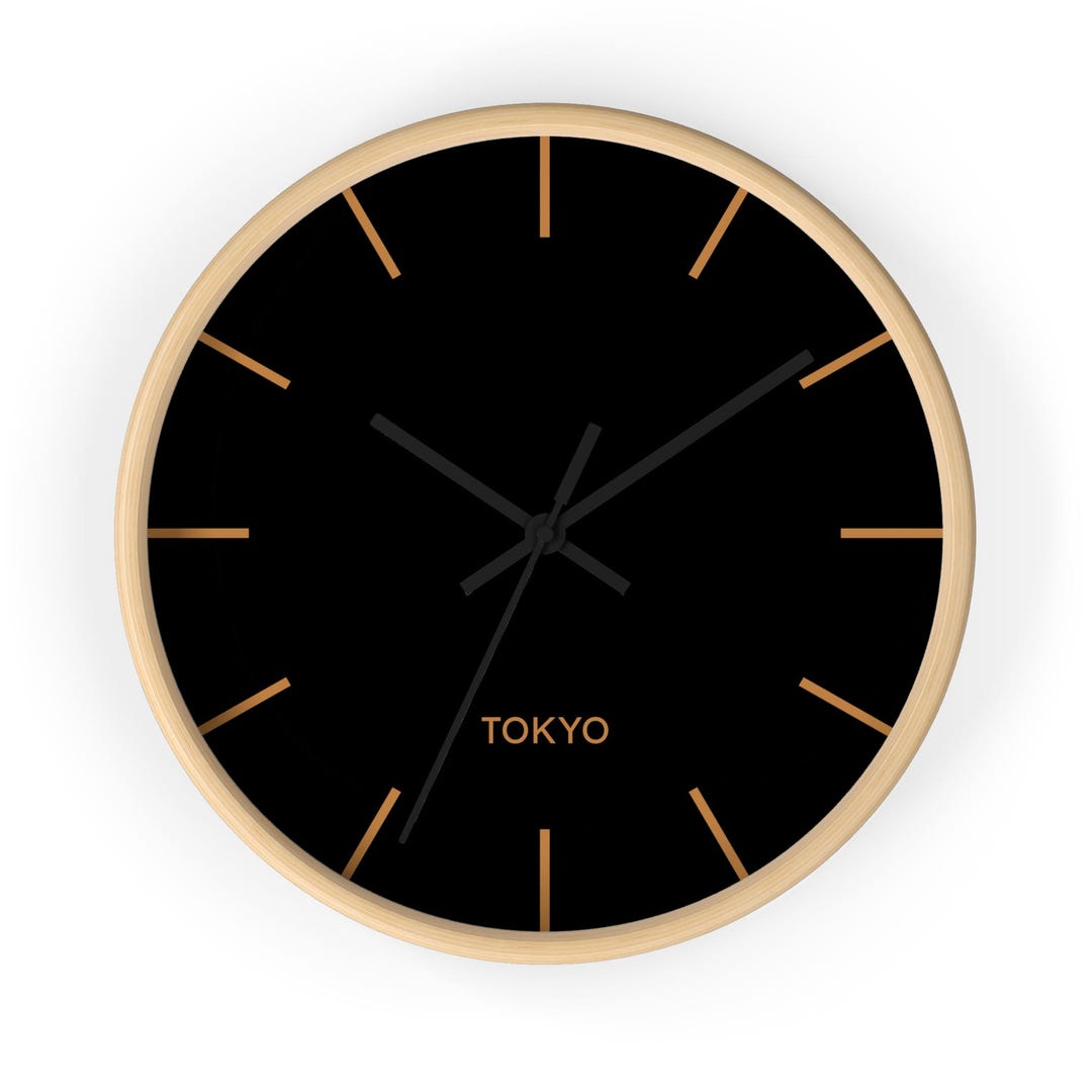 Tokyo World Clock: Geometric Minimalist Art, Modern Time Zone Decor - Etsy