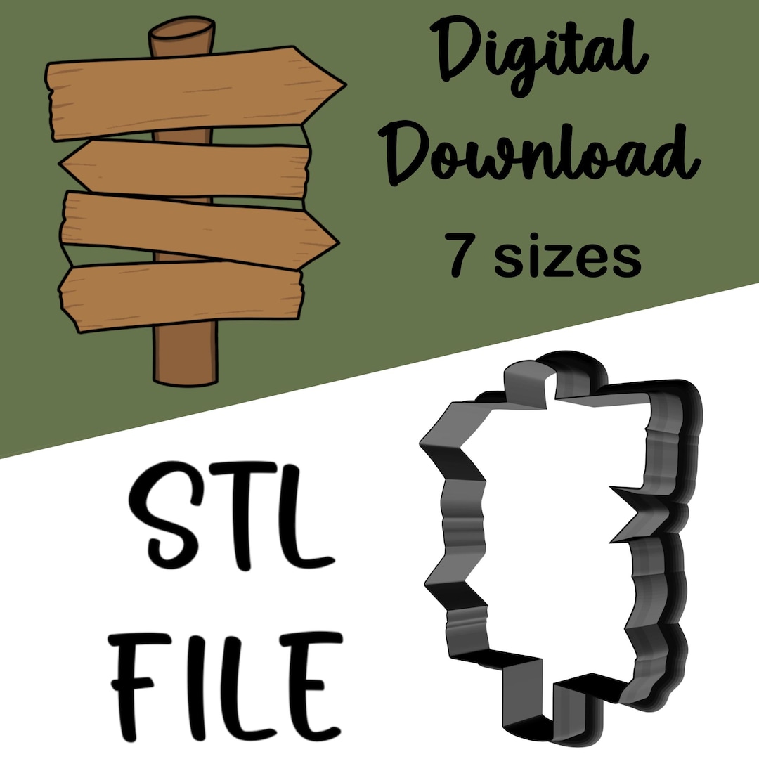 Camping Sign Cookie Cutter STL Files - 7 Files - Etsy