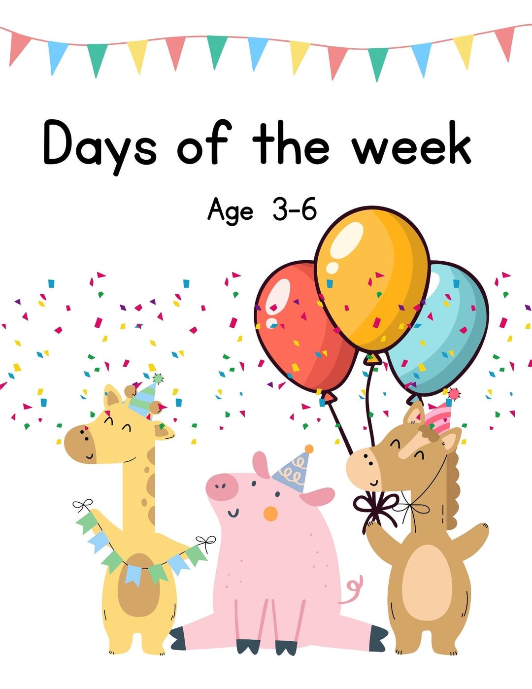 Animal Days of the Week Printable | Preschool Classroom Poster ...