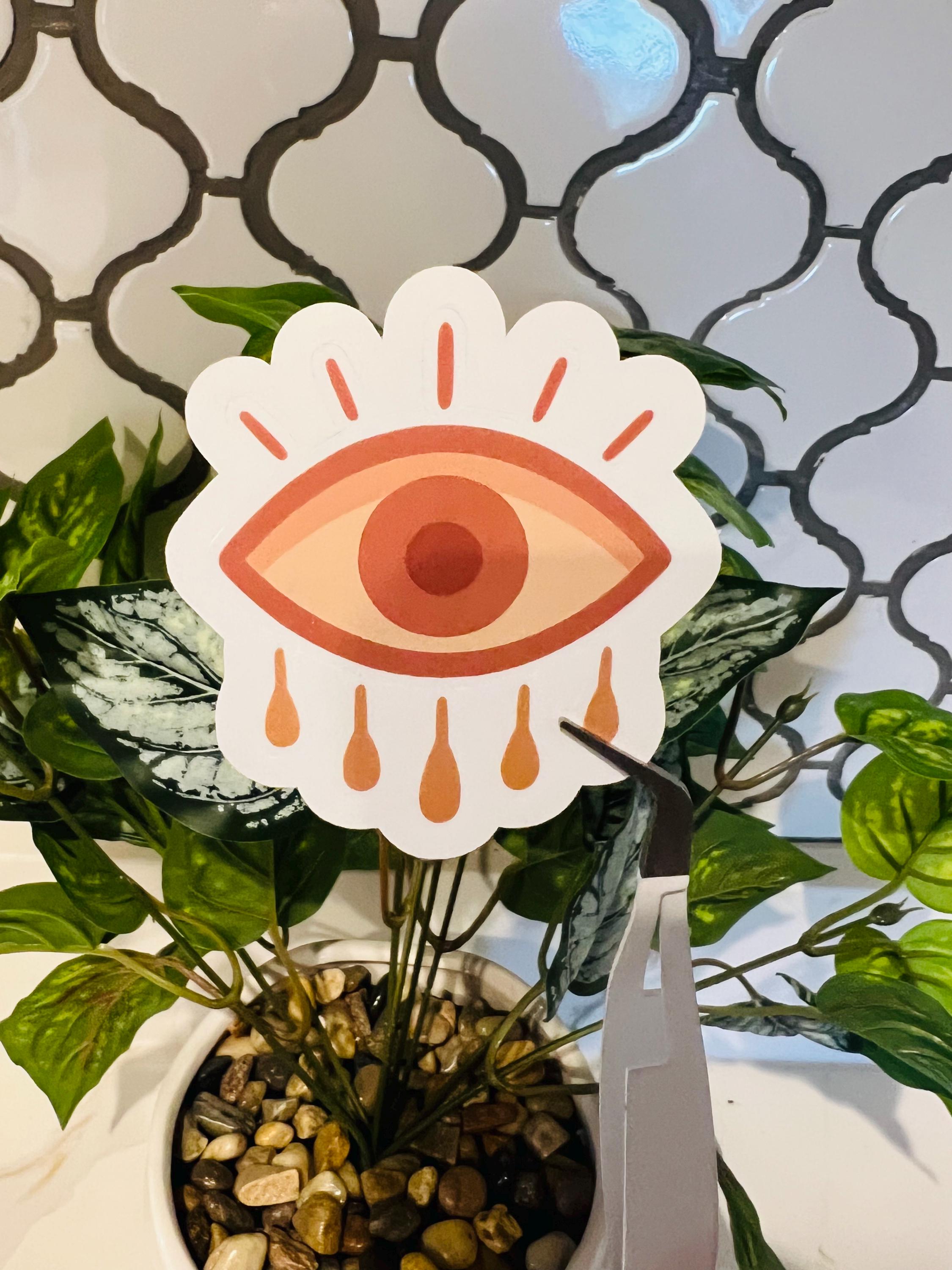 Boho Sticker Pack: Earthy Rainbow, Moon, Butterfly Vinyl Stickers - Etsy