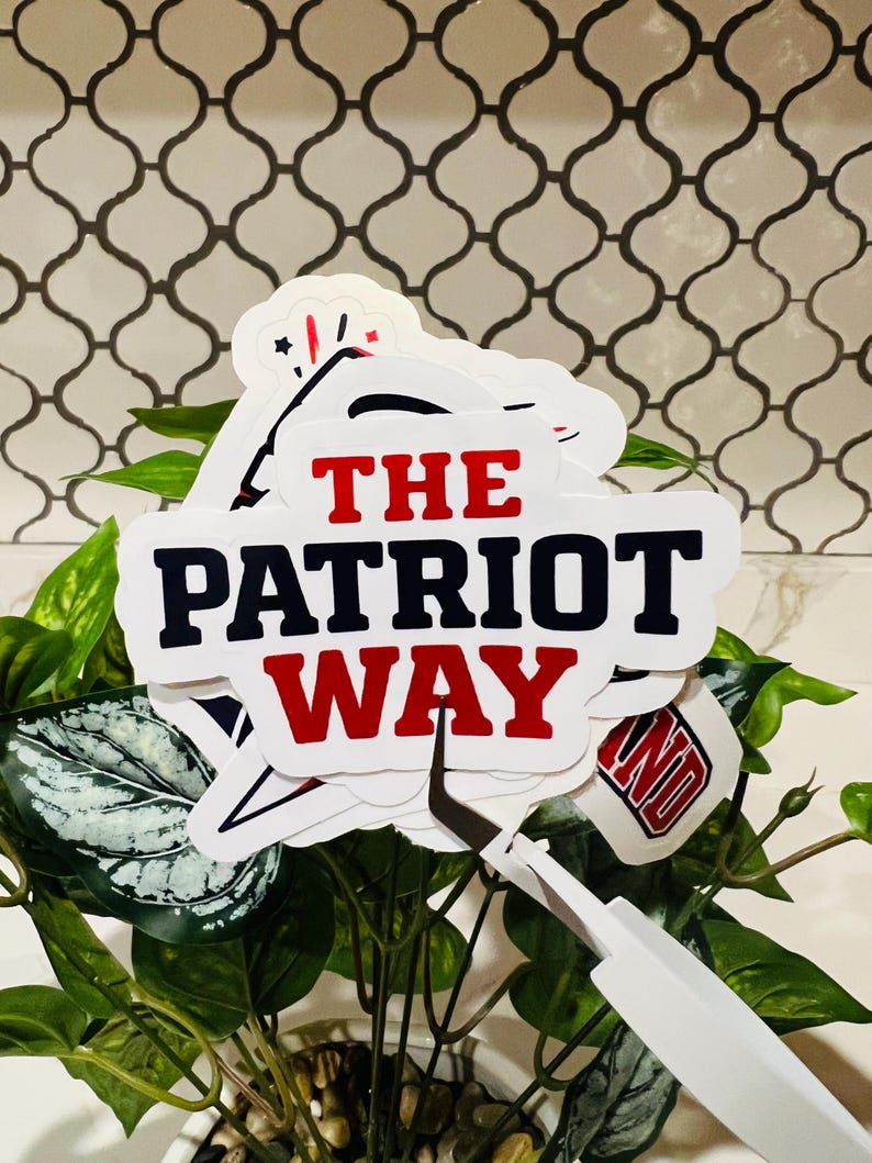 New England Patriots Sticker Pack | Football Fan Stickers | Game Day ...