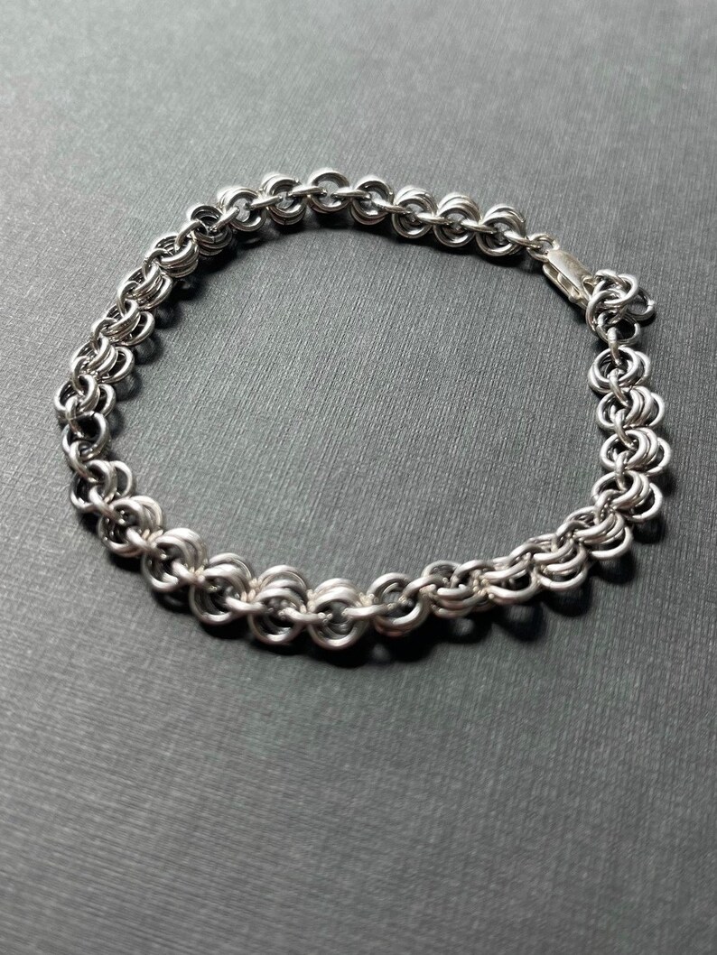 Sterling Silver Chunky Bracelet for Men Mens Bracelet Heavy - Etsy