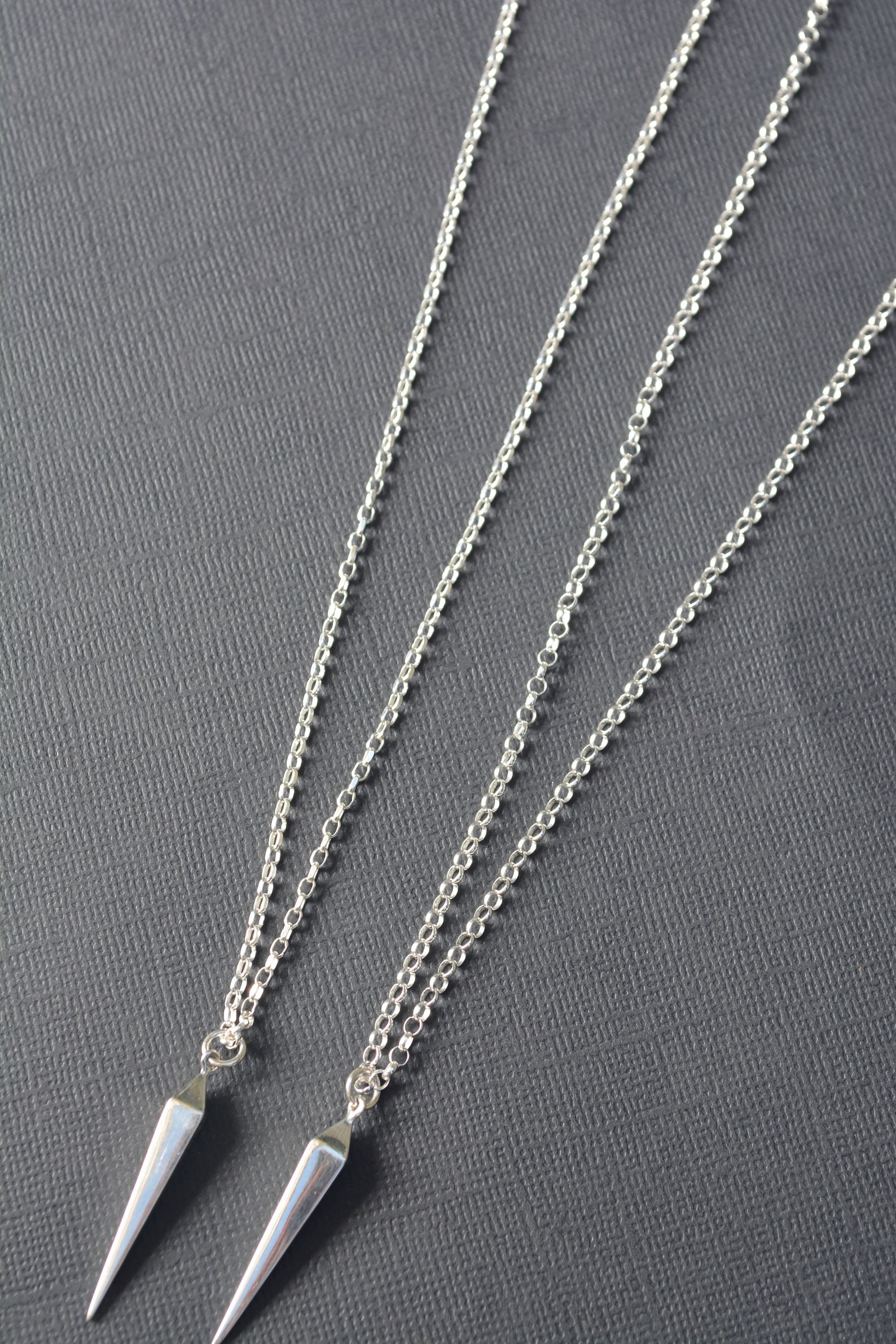 Spike Pendant Necklace for Men / Women Mens Necklace Solid - Etsy