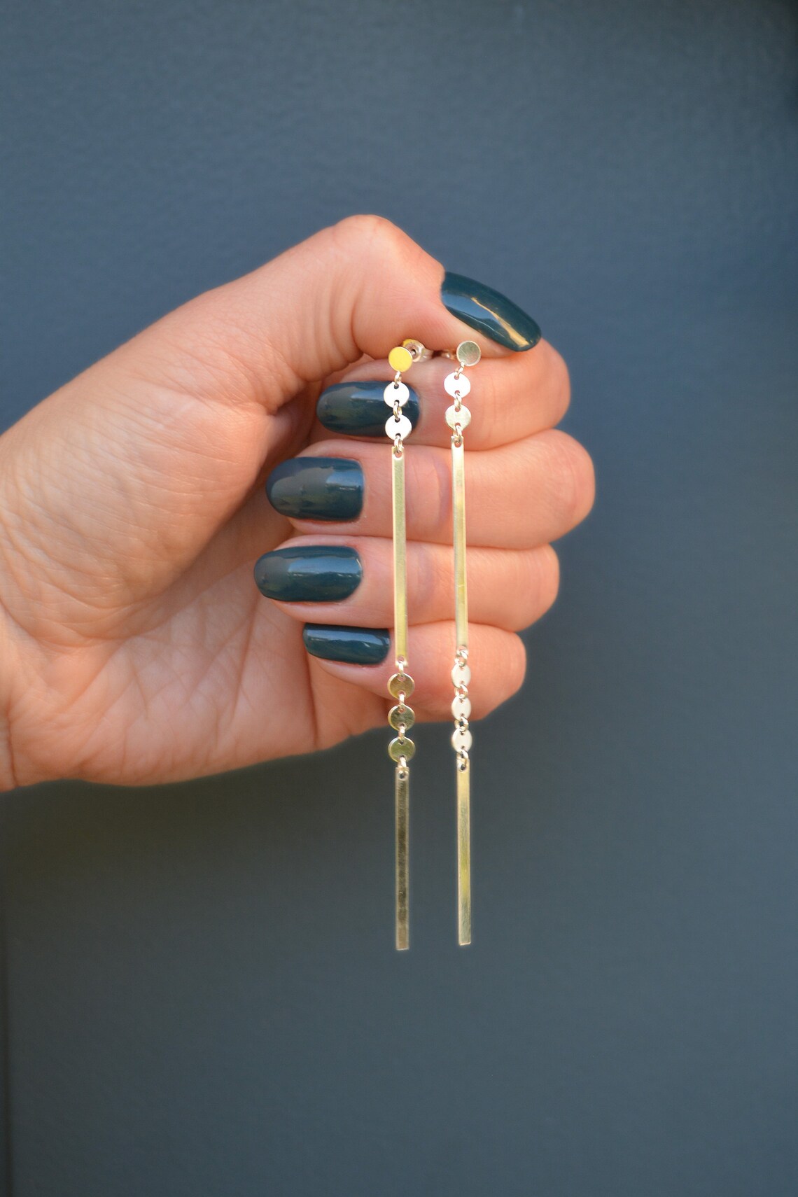 Extra Long Drop Dangle Earrings, Long Sterling Silver Earrings ...