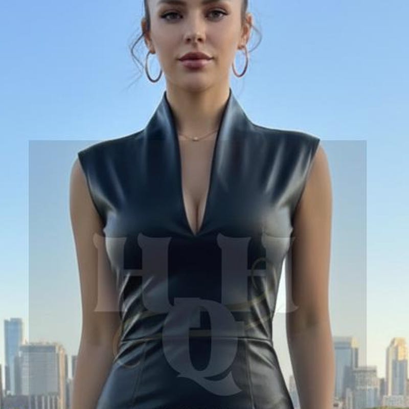 Brown Satin Halter Dress - Etsy