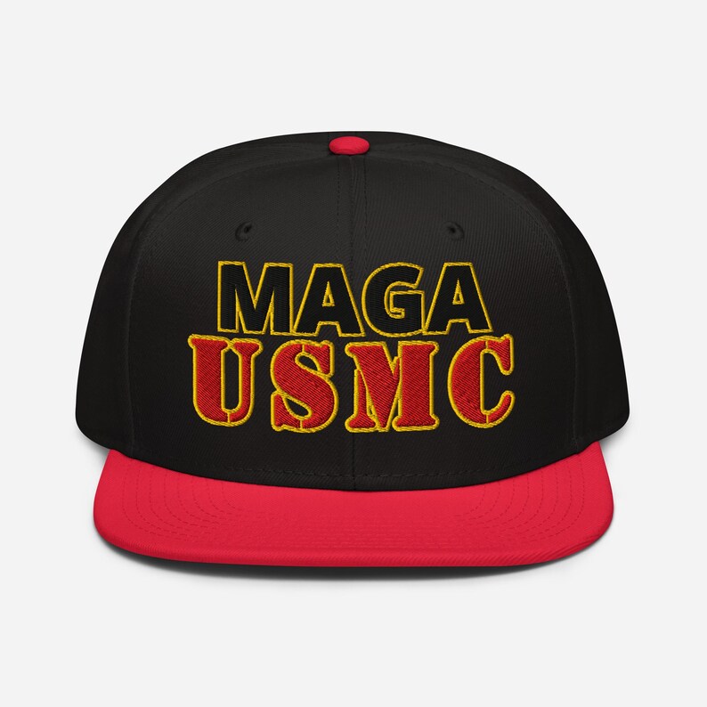 USMC Armed Forces Maga Snapback Hat - Etsy