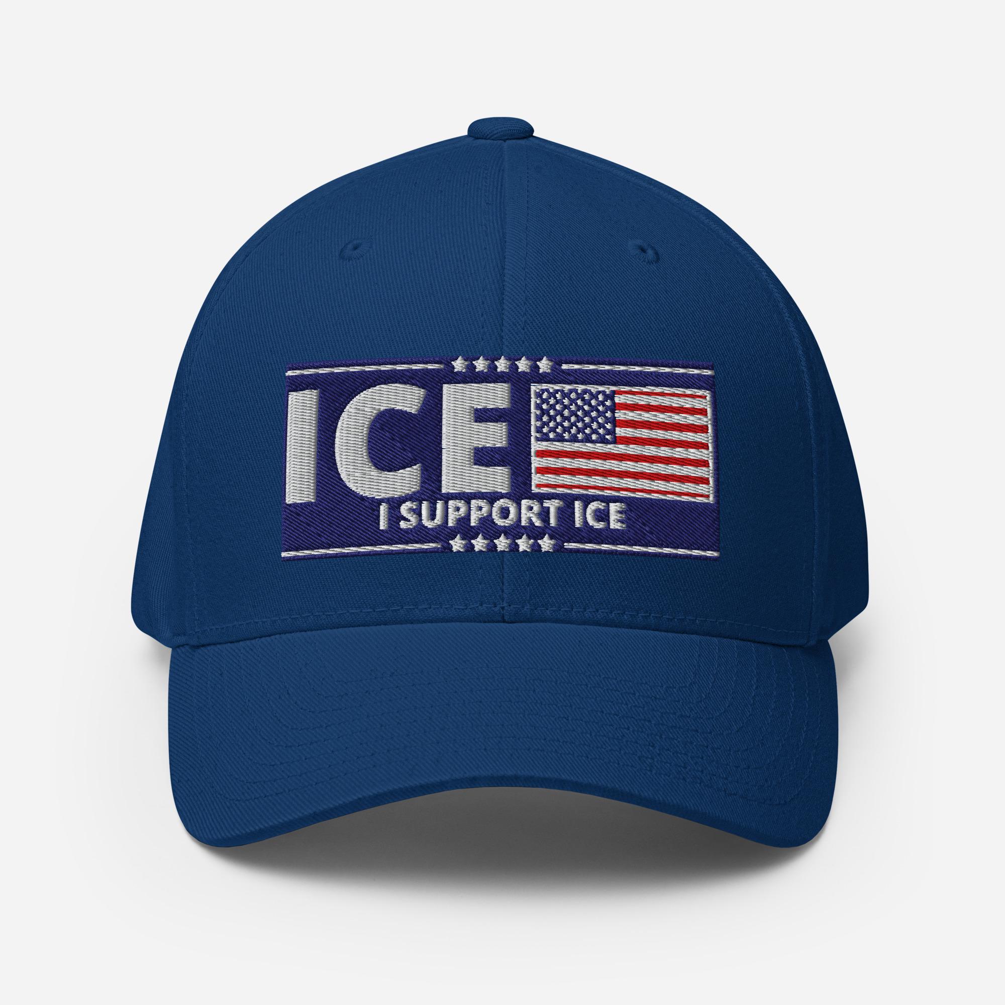I Support ICE American Flag Structured Twill Cap - Etsy