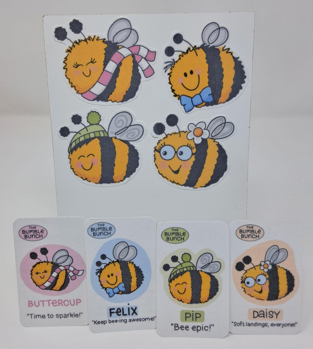 The Bumble Bunch | Cute Hand Drawn Bumblebee Stickers & Mini ...