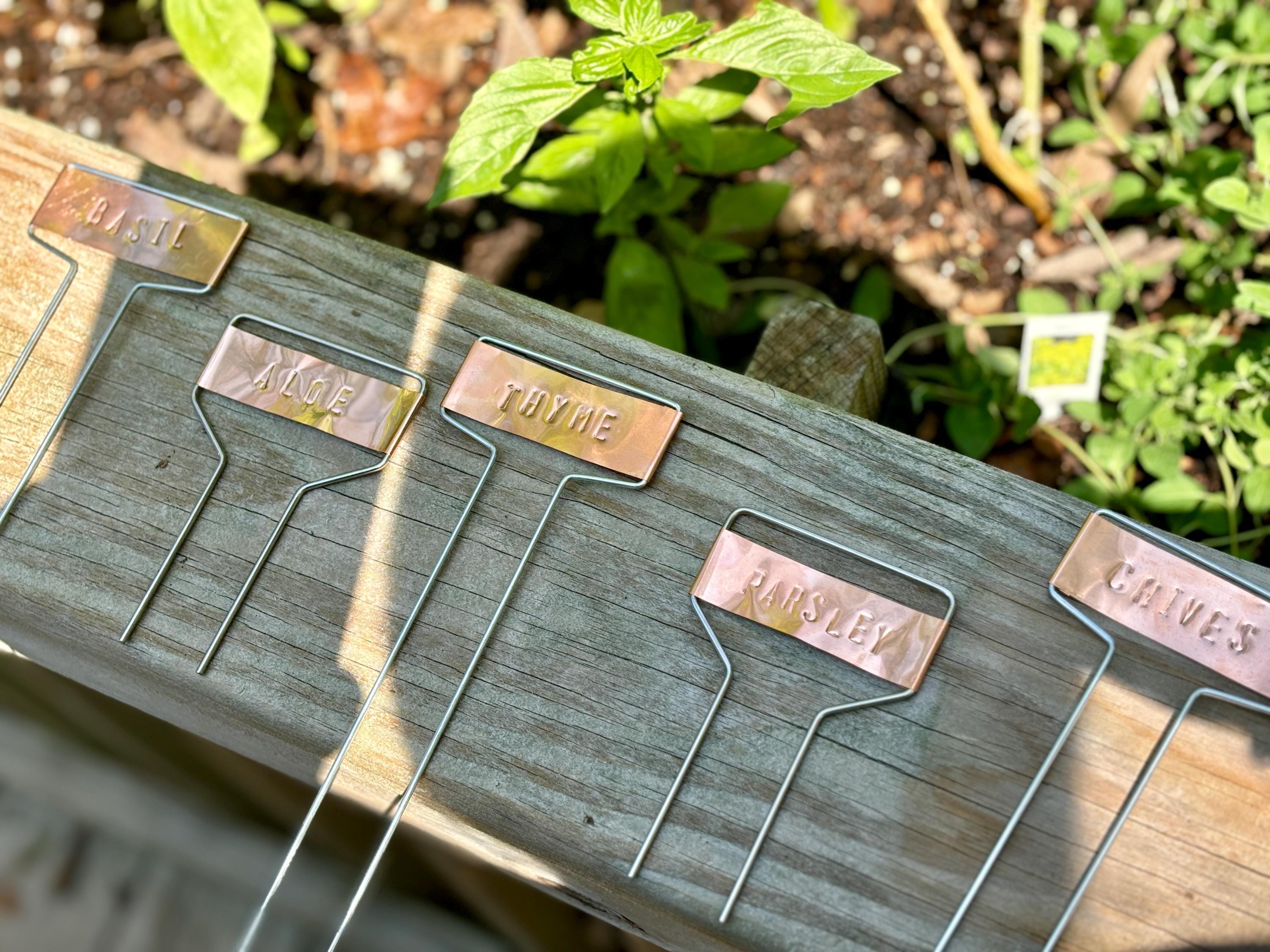 Custom Plant Stakes — Plant Labels — Hand Stamped — Copper - Etsy