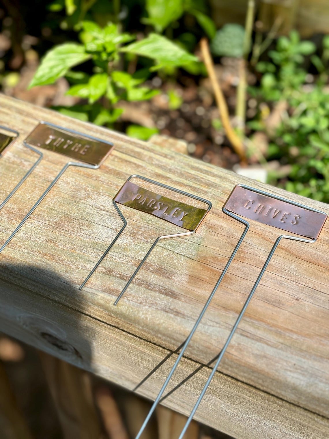 Custom Plant Stakes — Plant Labels — Hand Stamped — Copper - Etsy