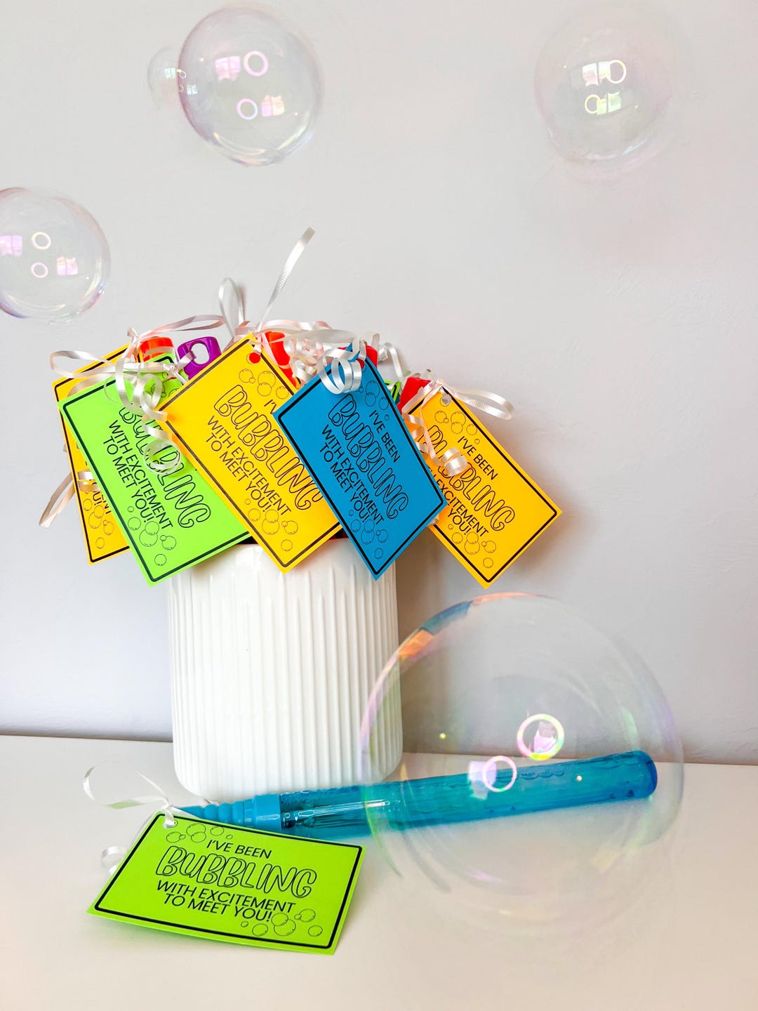 Bubble Wand Gift Tags: Meet the Teacher Printable (PDF Download) - Etsy