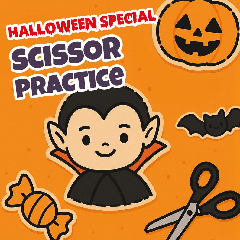Halloween Scissor Practice Worksheets – Cutting Skills Activities for ...