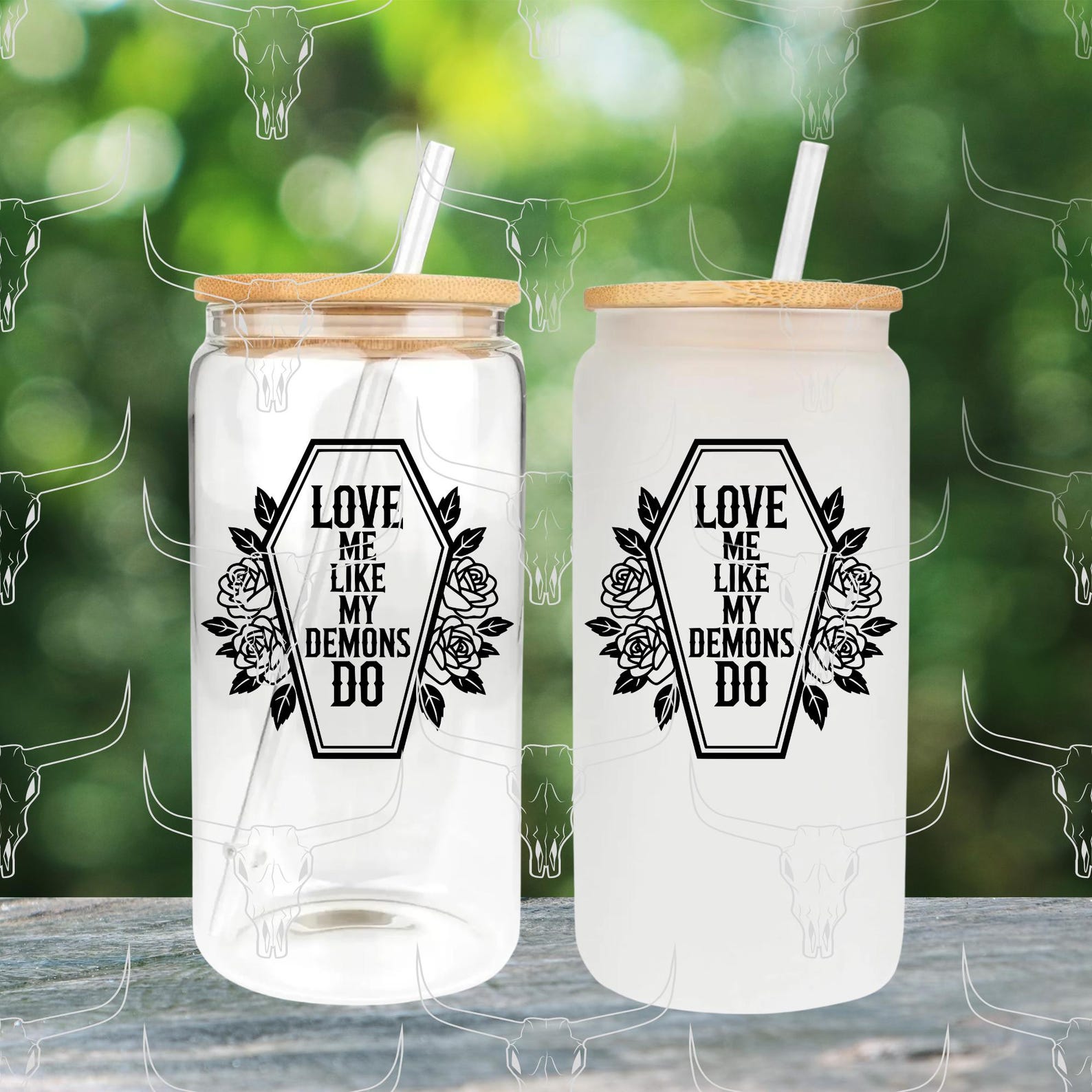 Love Me Like My Demons Do SVG PNG, Halloween Sublimination Design ...