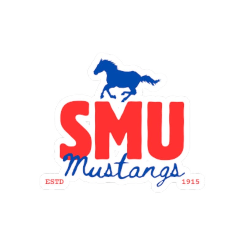 Smu Mustangs Decal - Etsy