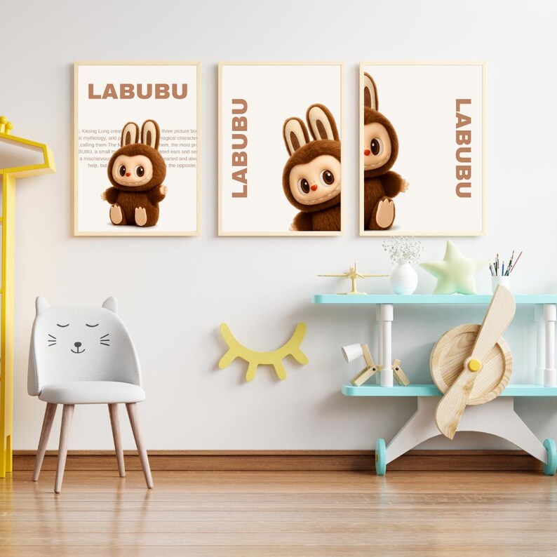Labubu Poster, the Monsters, Feminine Digital Print, Modern ...