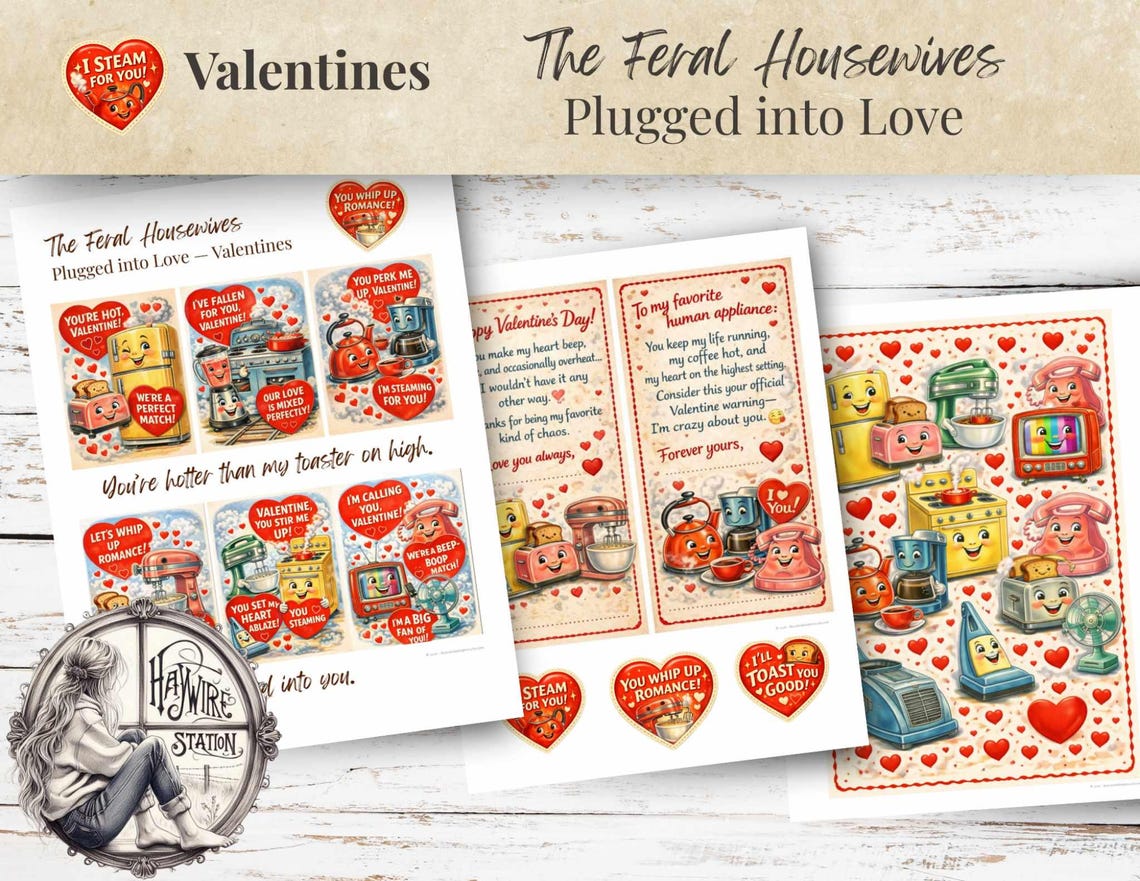Funny Valentine Cards for Adults: Plugged Into Love – Feral Housewives ...