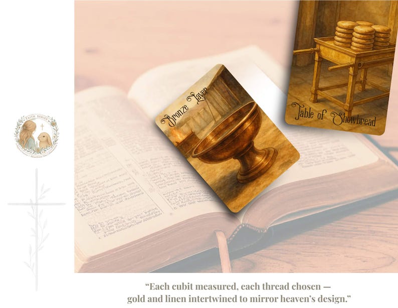 The Tabernacle at Mt. Sinai: Faith Series Printable Bible Art Cards ...