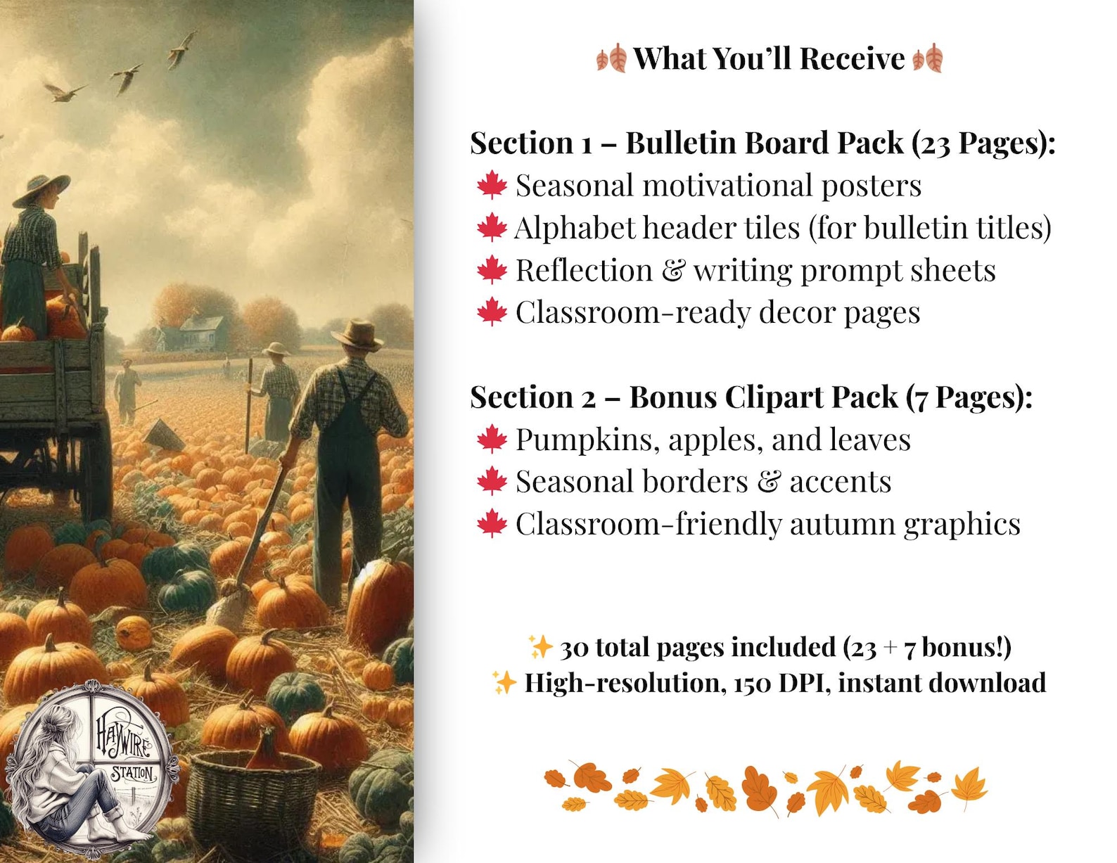 Fall Bulletin Board Pack: Fall Into Learning Classroom Posters + Bonus ...