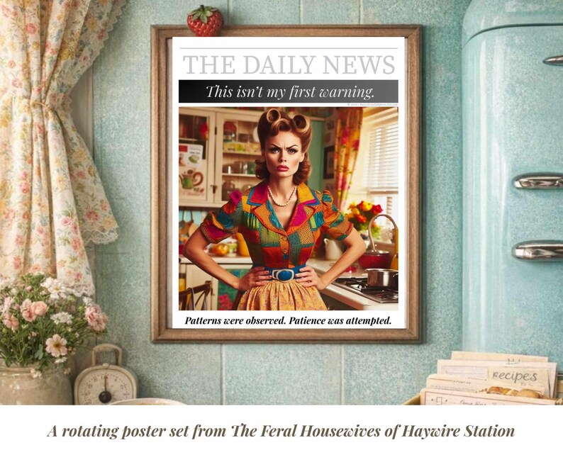 Funny Mom Wall Art: the Feral Housewives – Time Tested Wisdom ...