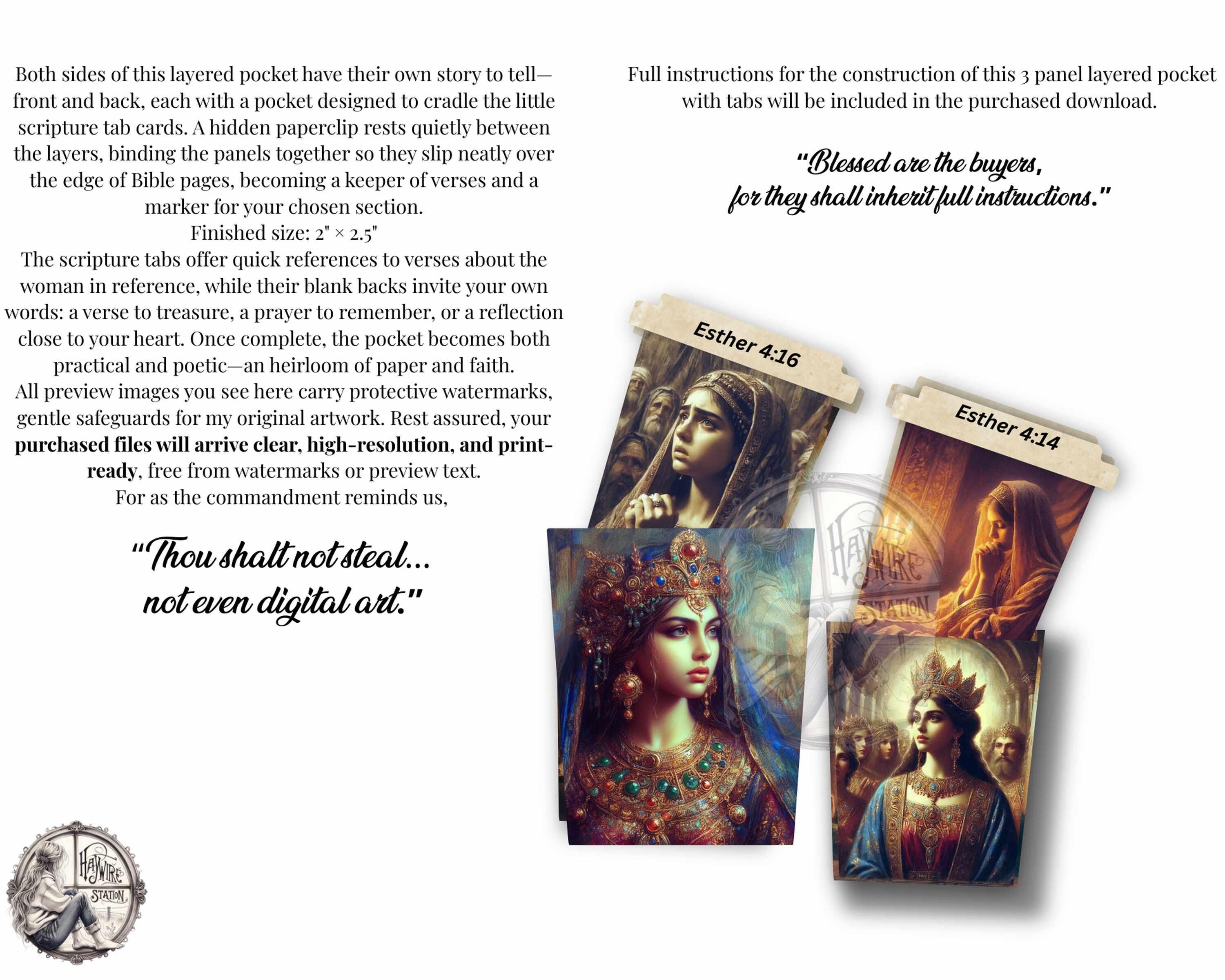 Faith Journaling Printable: “esther of Susa” – Layered Pocket Ephemera ...