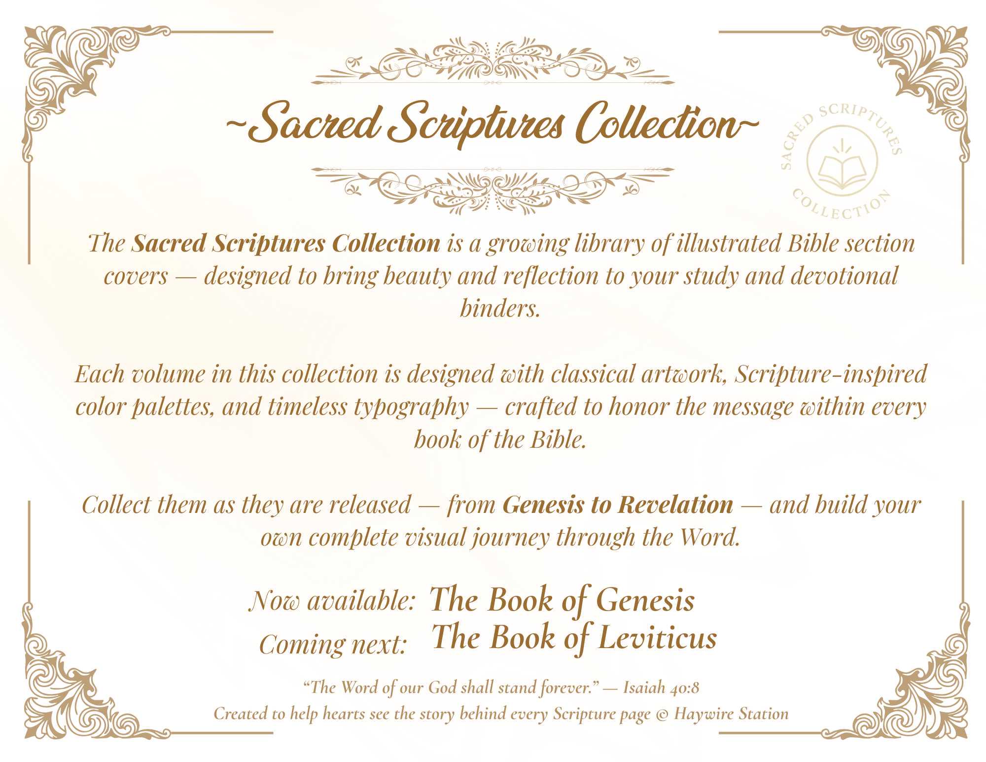 Bible Section Cover: Book of Exodus— Sacred Scriptures Collection ...