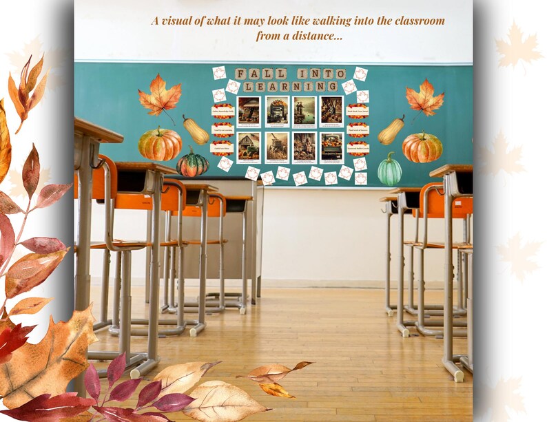 Fall Bulletin Board Pack: Fall Into Learning Classroom Posters + Bonus ...