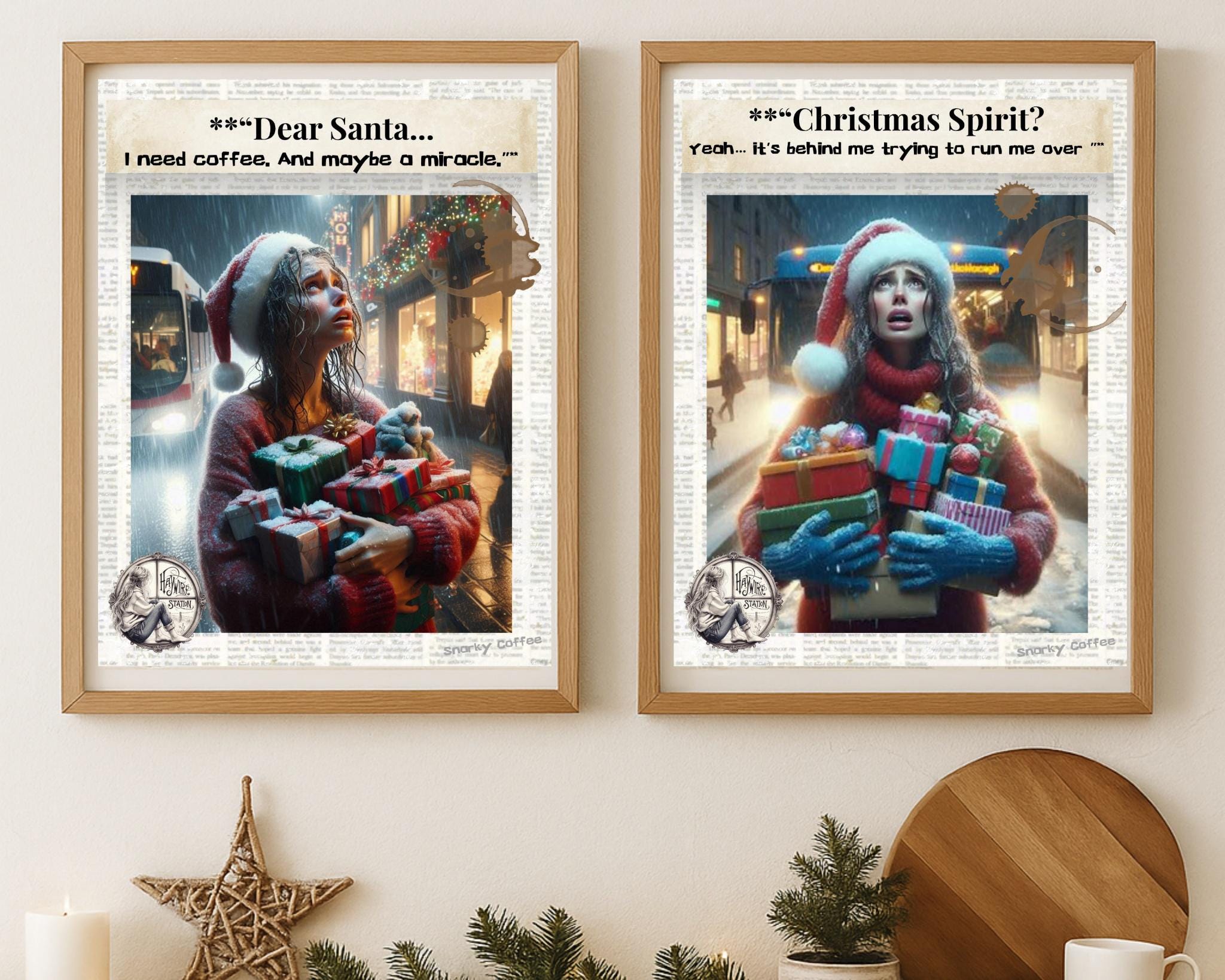 Holiday Humor Posters: “holiday Breakdown” Snarky Coffee Bundle ...