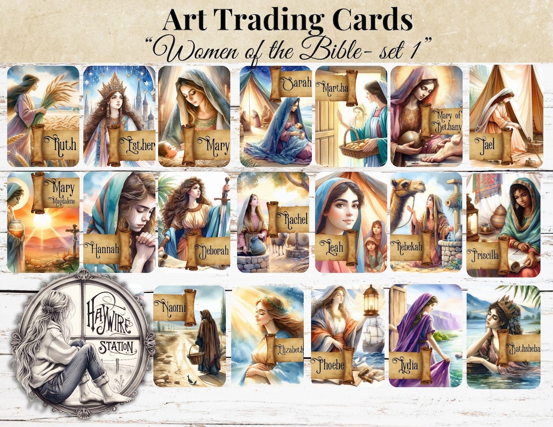 Women of the Bible ATC Cards, Scripture Journaling, Faith Printable ...