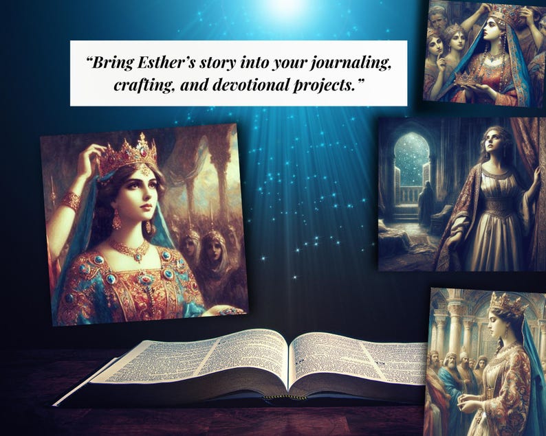 Women of the Bible Printable Paper Pack: Esther of Susa (digital ...