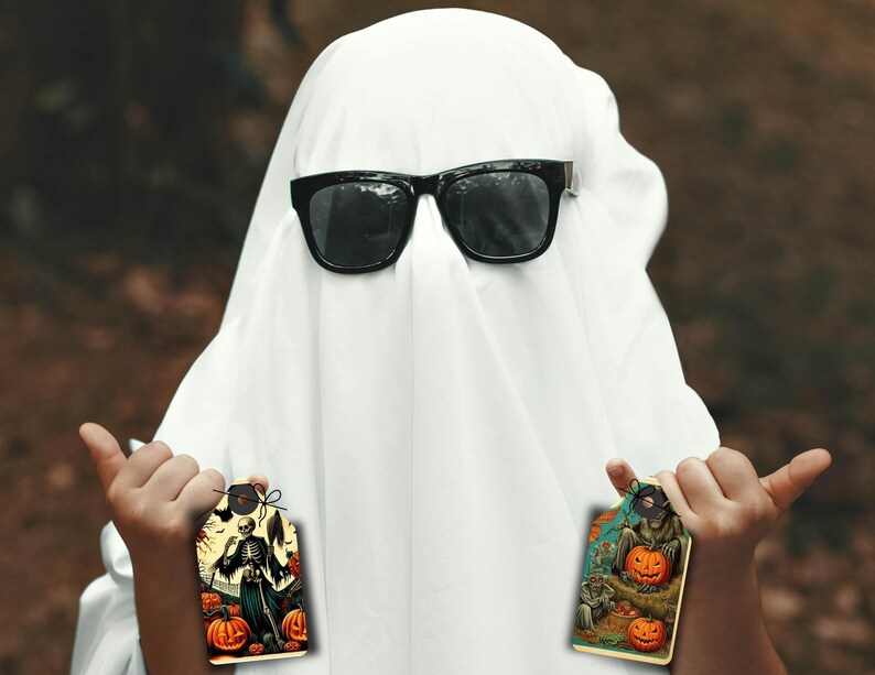 Halloween Gift Tags: Vintage Frights Collection | Spooky Printable ...