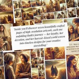 Women of the Bible Printable Paper Pack: Ruth of Moab (digital Download ...