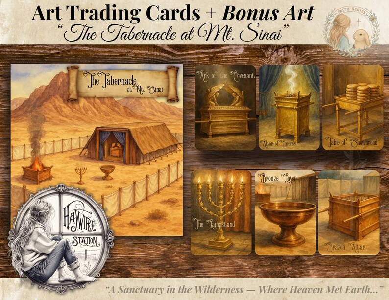 The Tabernacle at Mt. Sinai: Faith Series Printable Bible Art Cards ...