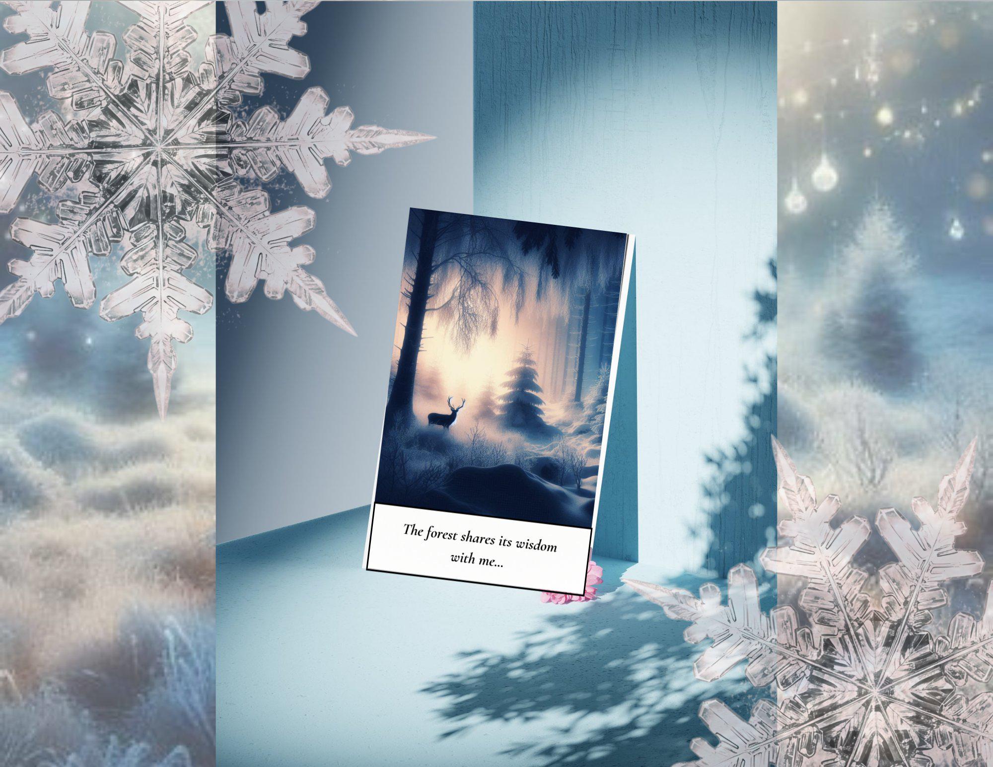 Affirmation Cards: Winter Holiday 20-card Deck (digital Download) - Etsy