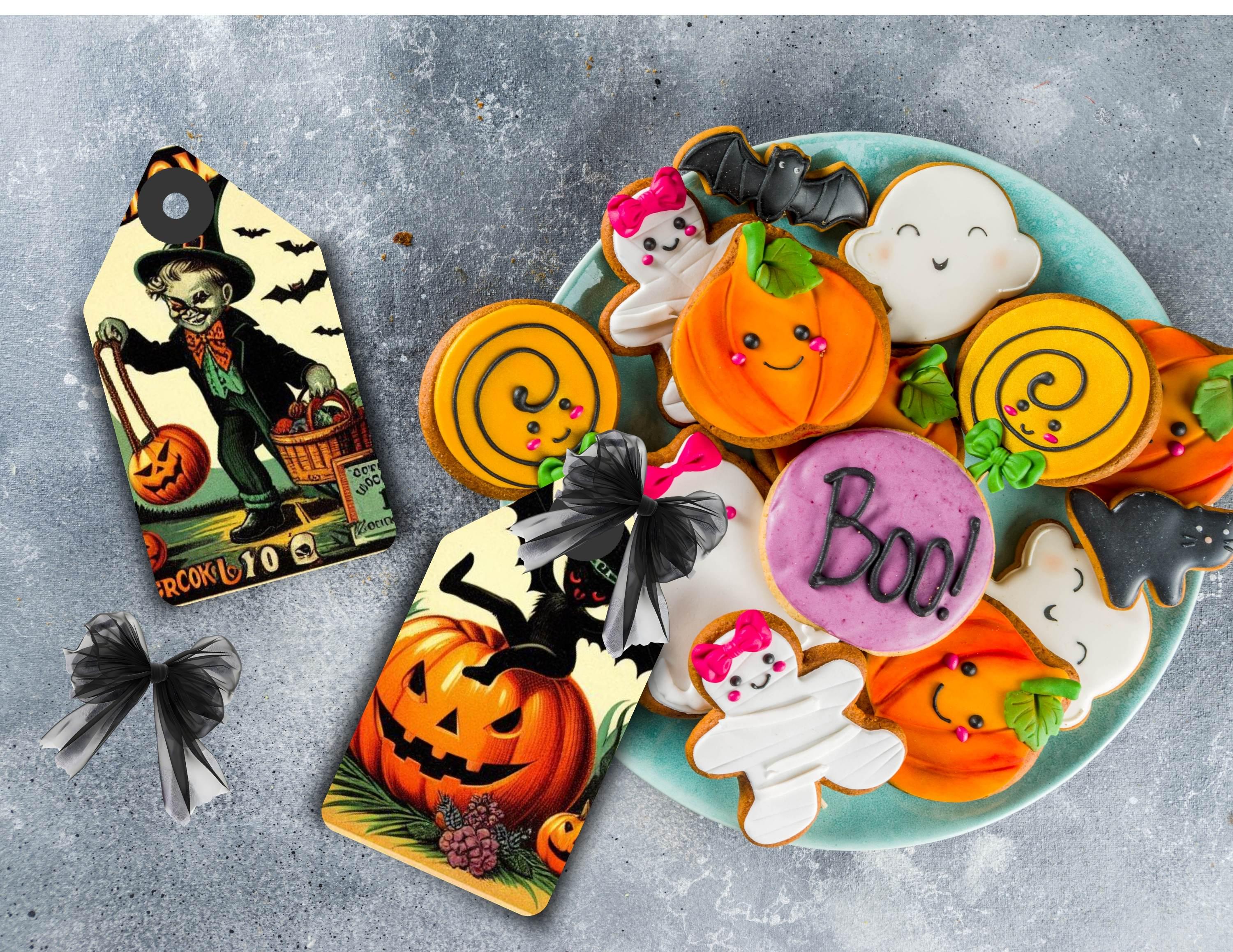 Halloween Gift Tags: Vintage Frights Collection | Spooky Printable ...