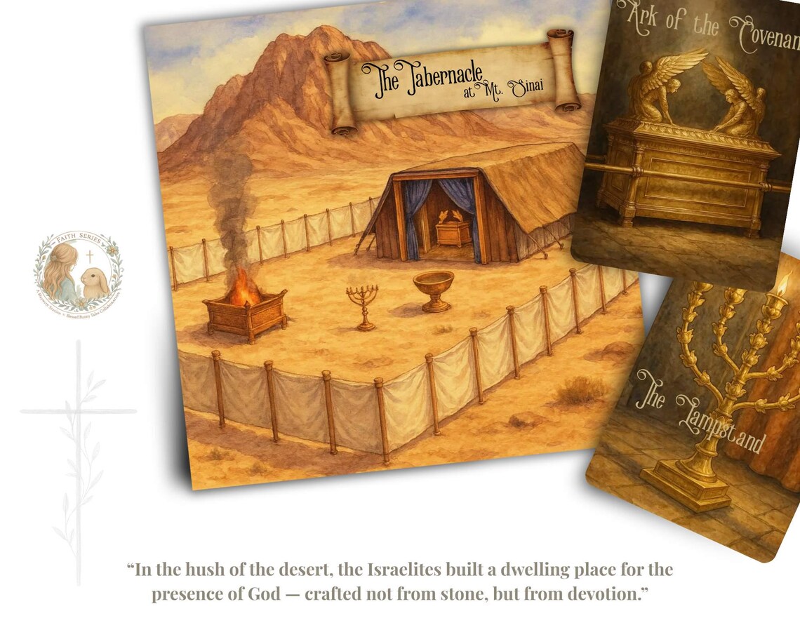 The Tabernacle at Mt. Sinai: Faith Series Printable Bible Art Cards ...