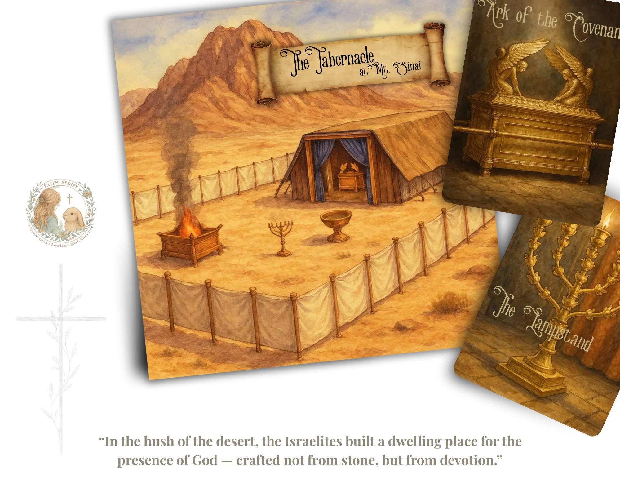 The Tabernacle at Mt. Sinai: Faith Series Printable Bible Art Cards ...