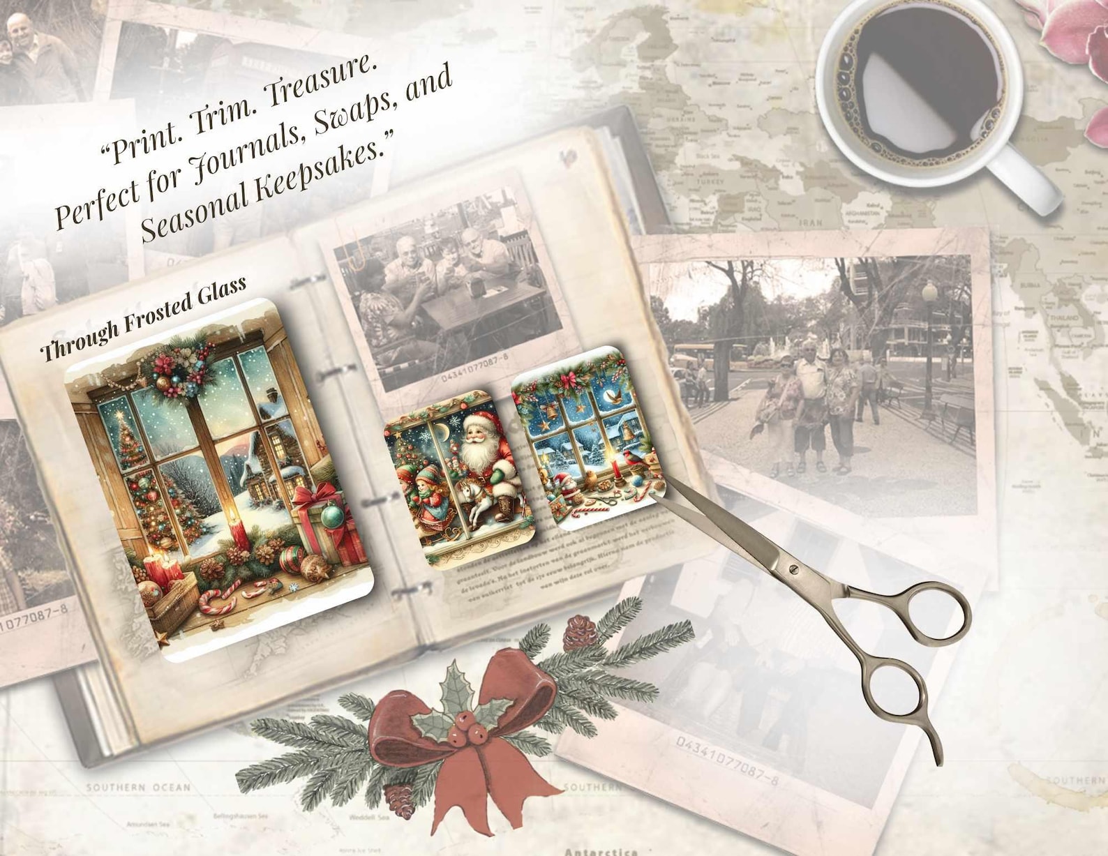Christmas ATC Cards: A Peek at Christmas – Through Frosted Glass ...