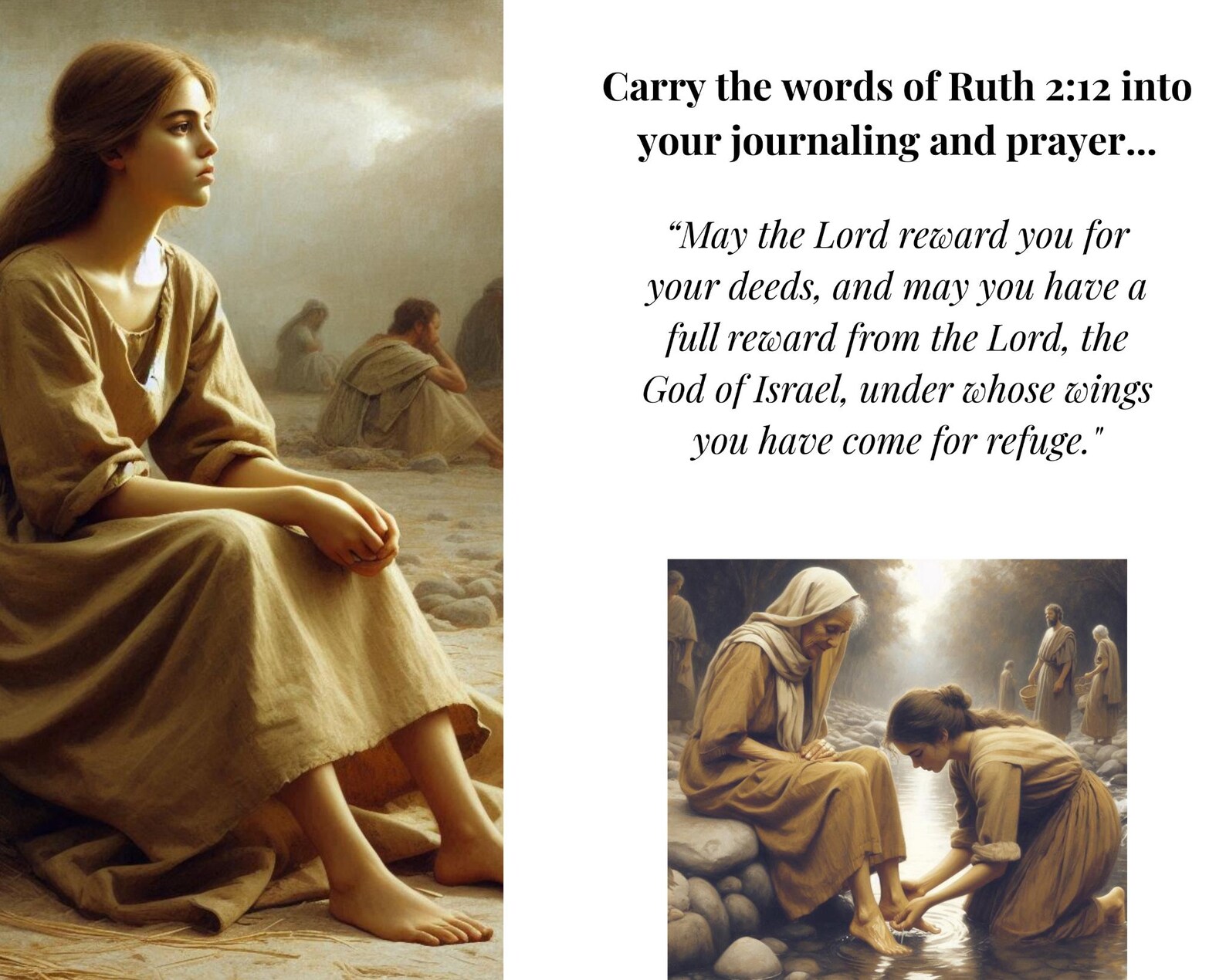 Women of the Bible Printable Paper Pack: Ruth of Moab (digital Download ...