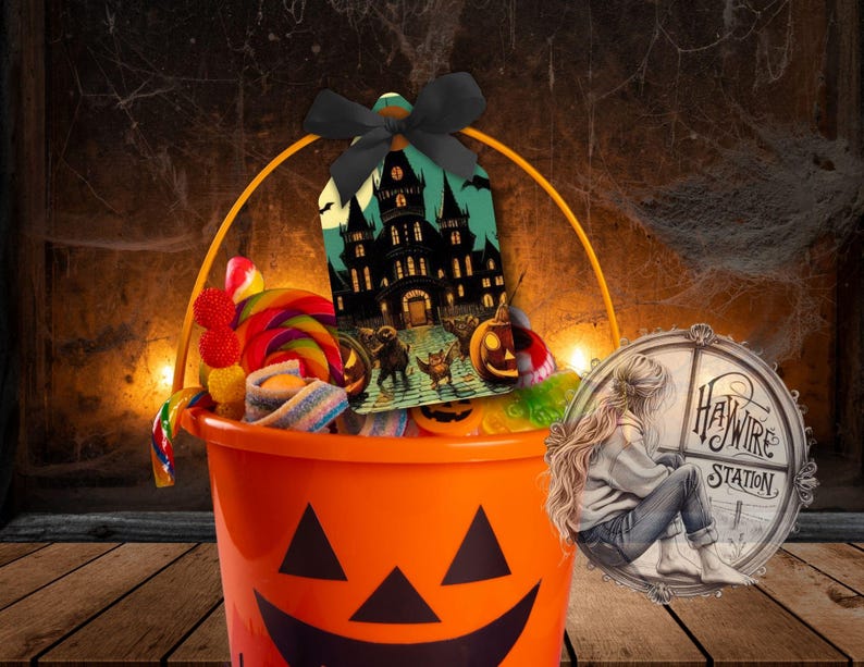 Halloween Gift Tags: Haunted Hollow Collection | Vintage Spooky ...