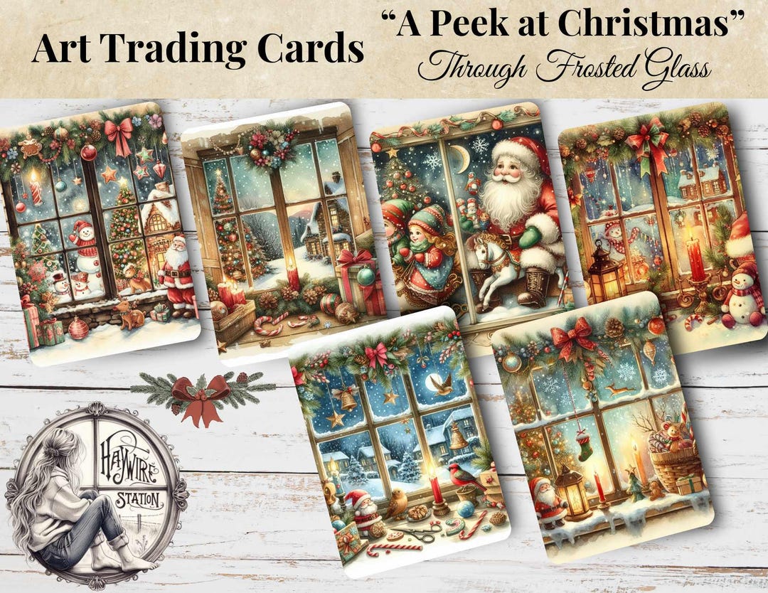 Christmas ATC Cards: A Peek at Christmas – Through Frosted Glass ...