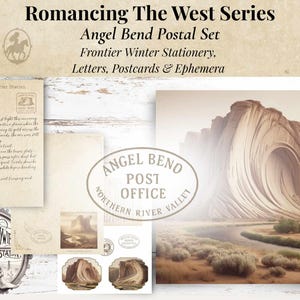 Western Stationery Printable: Angel Bend Postal Set – Frontier Letters ...