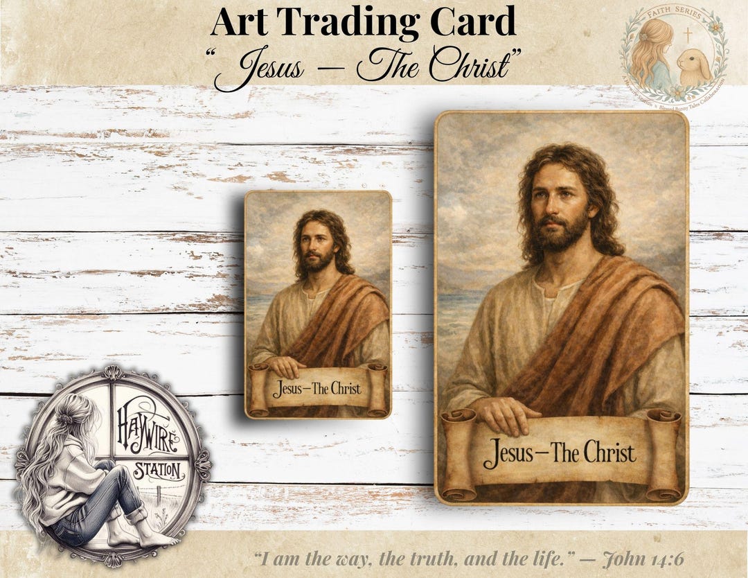 Bible Art Cards: Jesus — the Christ (digital Download) — Faith Series ...