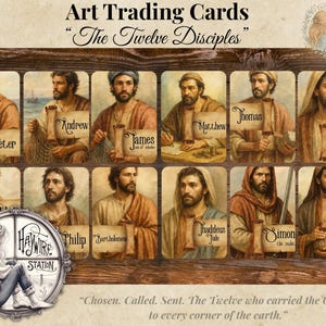 Bible Art Cards: the Twelve Disciples (digital Download) — Faith Series ...